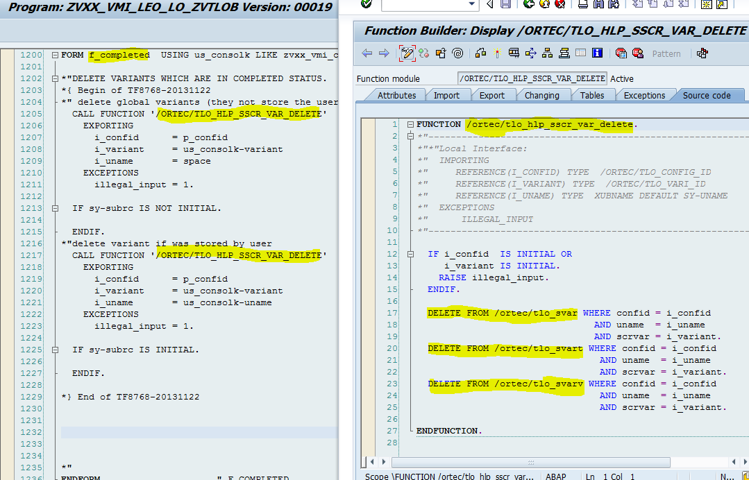 individual deletion in a loop vs mass deletion after loop | SAP ...